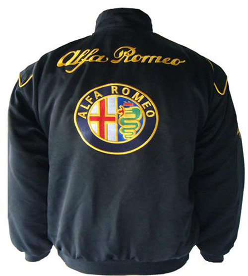 Race Car Jackets. Alfa Romeo Jacket Black
