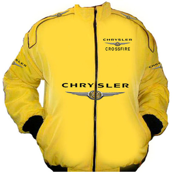 Race Car Jackets. Chrysler Crossfire Racing Jacket Yellow