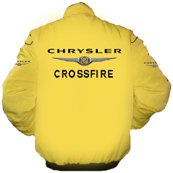 Race Car Jackets. Chrysler Crossfire Racing Jacket Yellow