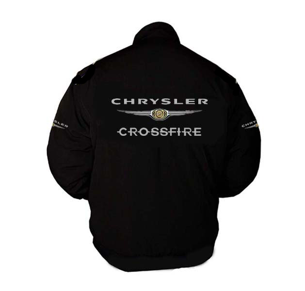 Race Car Jackets. Chrysler Crossfire Racing Jacket Coat Black