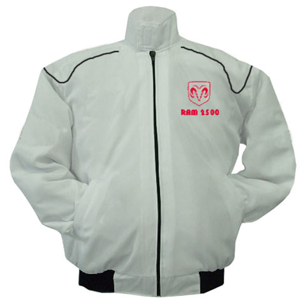 Race Car Jackets. Dodge Ram 2500 Racing Jacket White