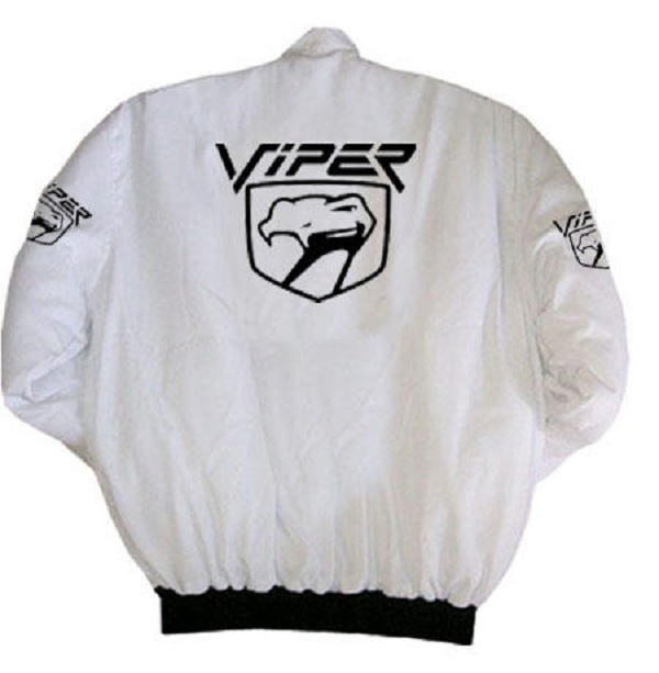 Race Car Jackets. Dodge Viper Racing Jacket White