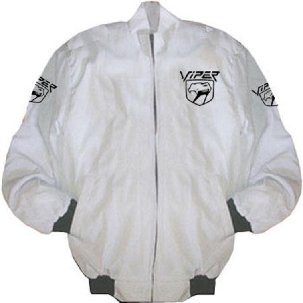 Race Car Jackets. Dodge Viper Racing Jacket White