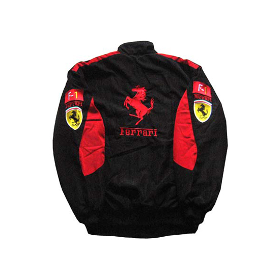 Ferrari F1 Team Jacket Black with Red Trim