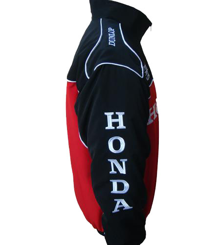 Race Car Jackets. Honda Racing Jacket Black and Red