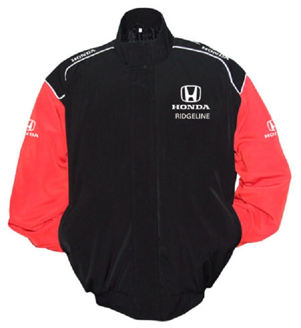 Race Car Jackets. Honda Ridgeline Racing Jacket Black and Red