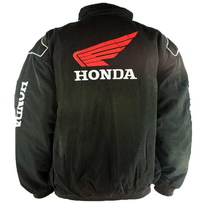 Race Car Jackets. Honda Wing Racing Jacket Black