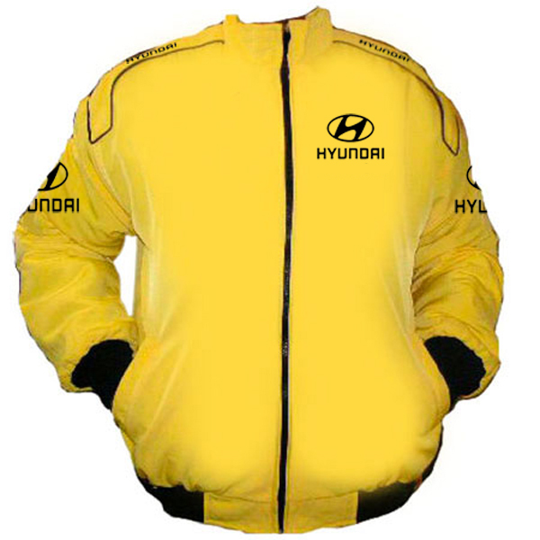 Race Car Jackets. Hyundai Racing Jacket Yellow