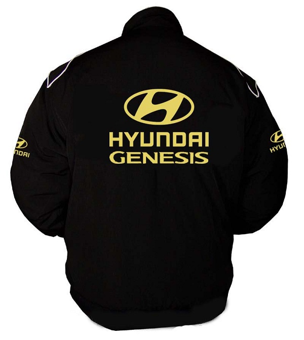 Race Car Jackets. Hyundai Genesis Racing Jacket Black