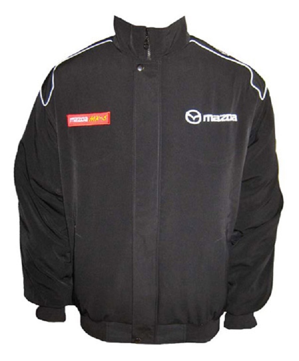 Race Car Jackets. Mazda MX-5 Racing Jacket Black