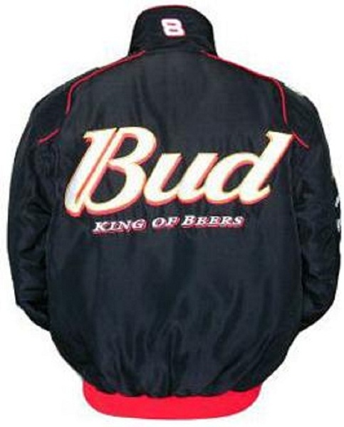Race Car Jackets. Nascar Dale Earnhardt Jr Racing Jacket Black with Red