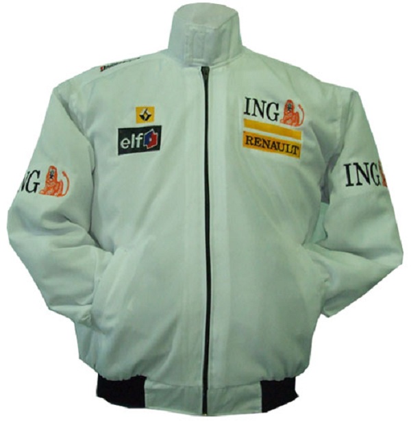 Race Car Jackets. Renault ING F1 Racing Jacket White