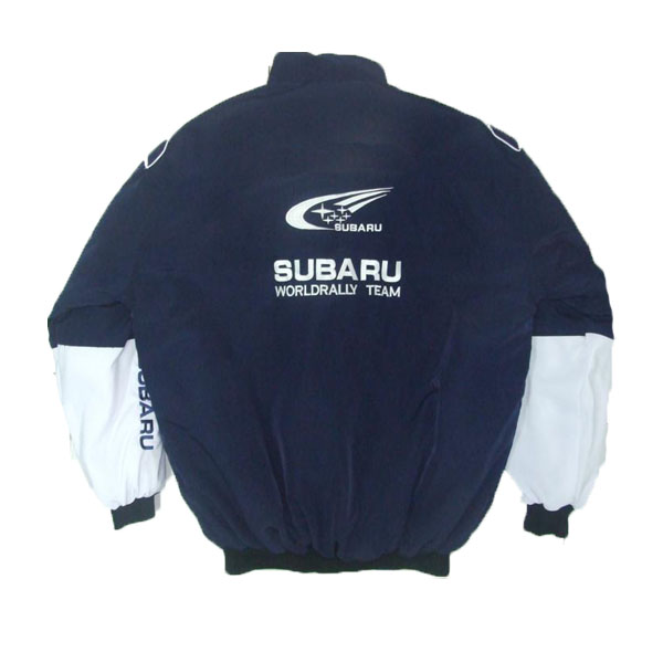 Subaru Jacket Dark Blue, White