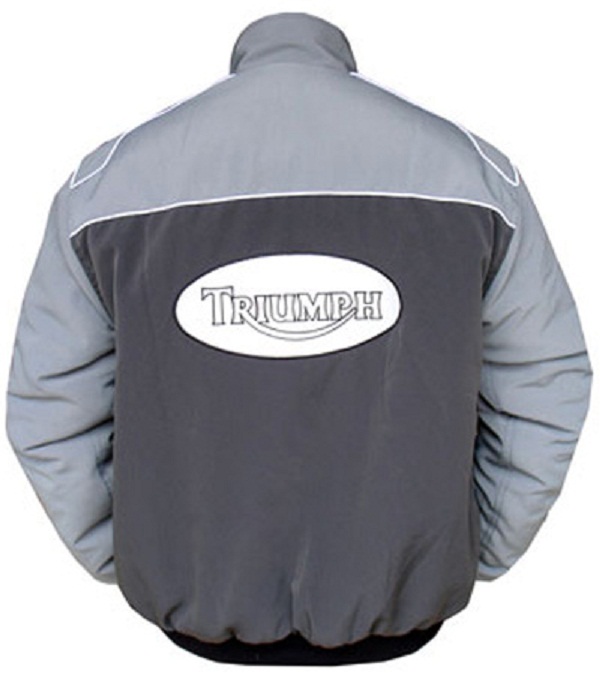 Race Car Jackets. Triumph Motorcycle Jacket Gray