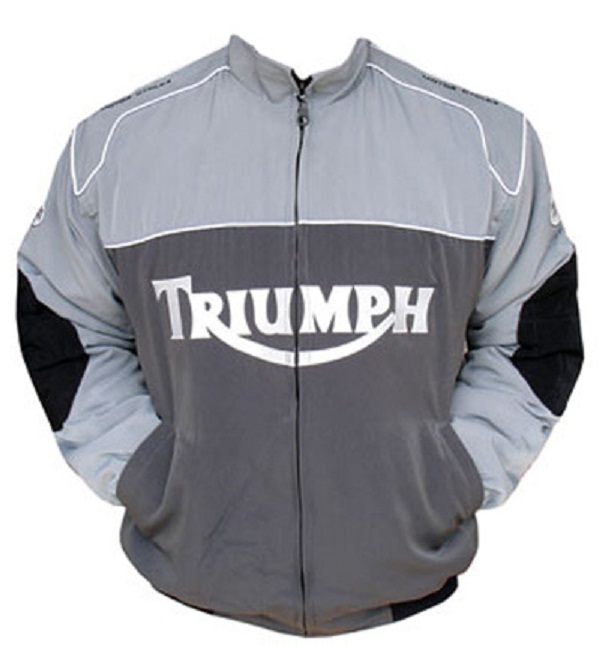 Race Car Jackets. Triumph Motorcycle Jacket Gray