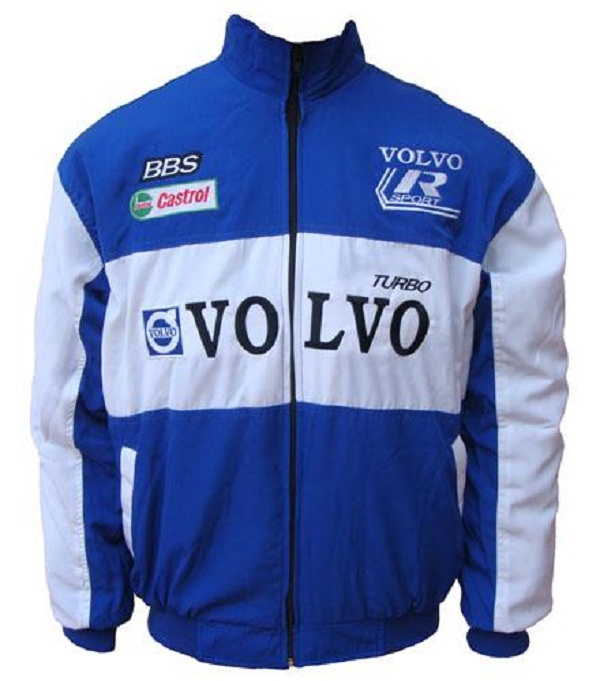 Race Car Jackets. Volvo Sport BBS Racing Jacket Blue and White