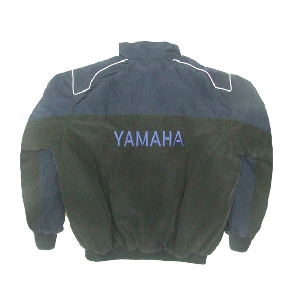 Race Car Jackets. Yamaha Motorcycle Jacket Dark Blue and Black