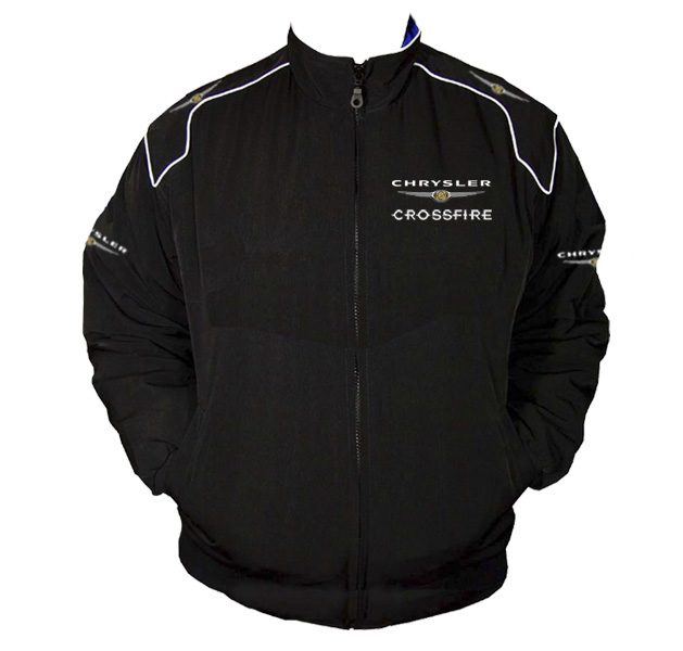 Race Car Jackets. Chrysler Crossfire Racing Jacket Coat Black